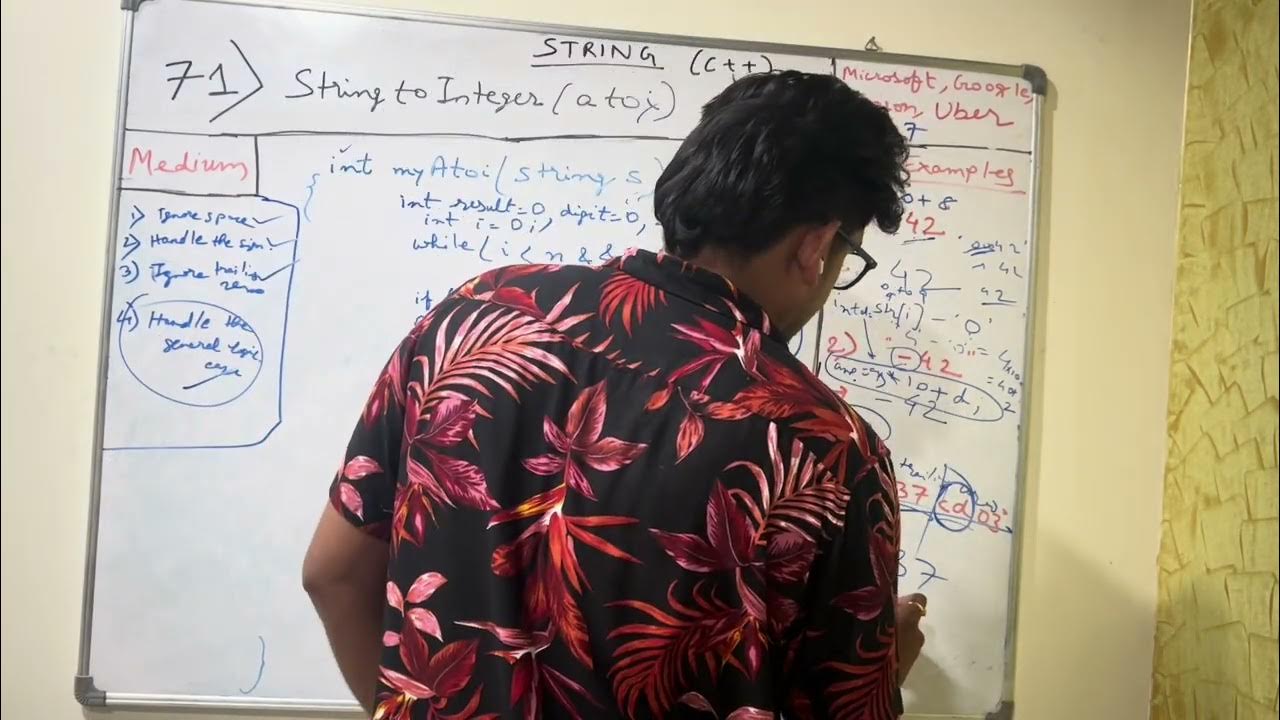 71. String to Integer ( atoi ) | String | Problem Solving - YouTube