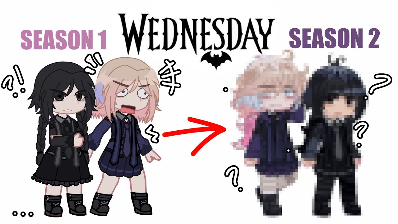 Wededa Season 1 VS Wednesday Season 2 ⁉️ [😳] // NEW OC!!🤑 Wednesday ...
