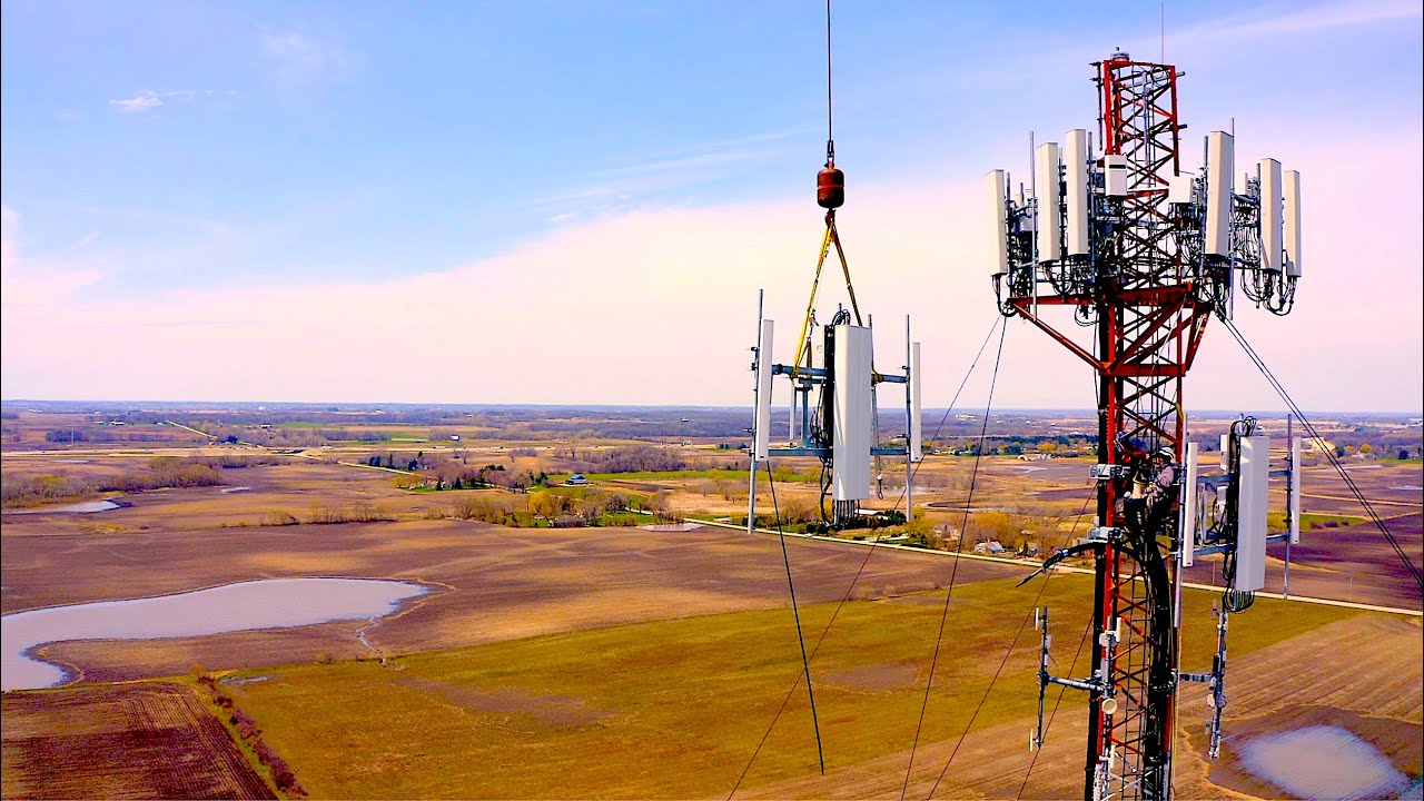 How telecom antennas are Installed ? - YouTube