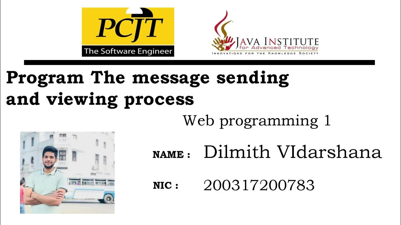 Program the message sending and viewing process - YouTube