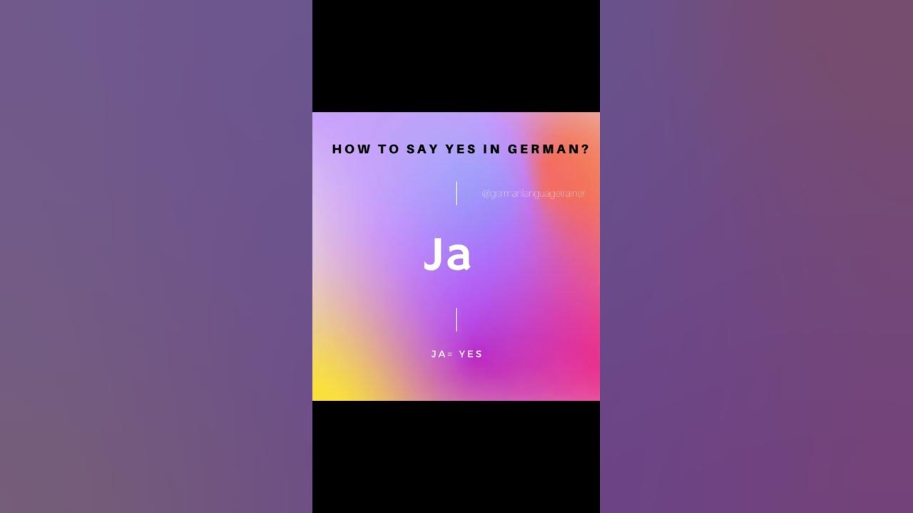 How To Say Yes In German YouTube how-to-say-yes-in-german-youtube