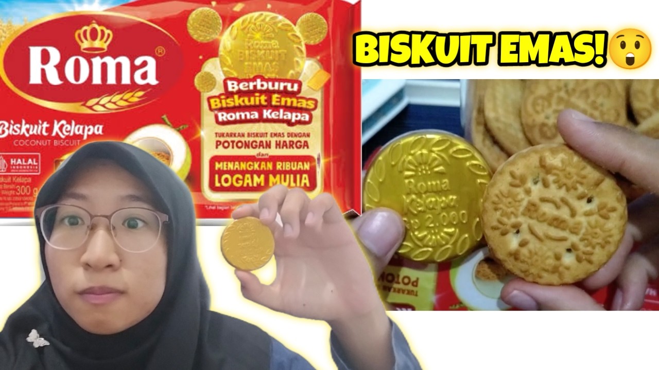 Berburu Biskuit Emas 🪙🤑 Roma Kelapa Spesial Emas - YouTube