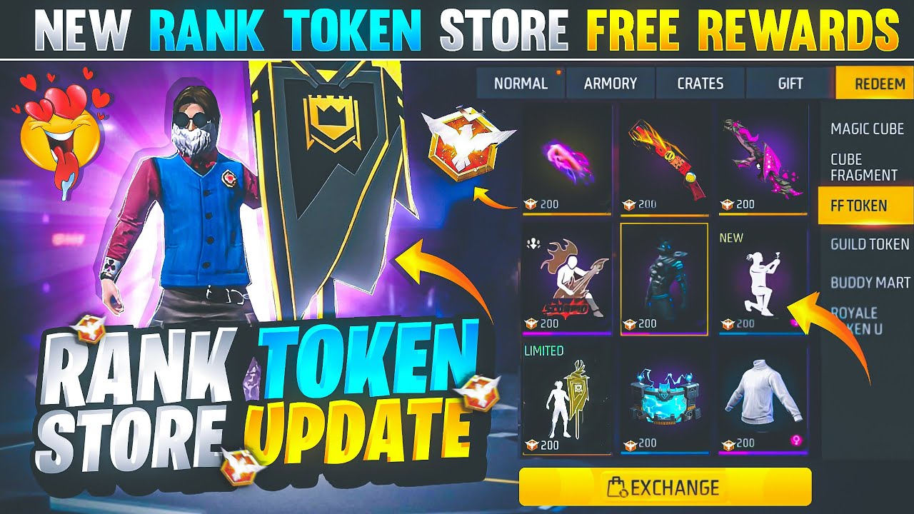 New Rank Token Store Update Free Fire || New Event Free Fire Bangladesh ...
