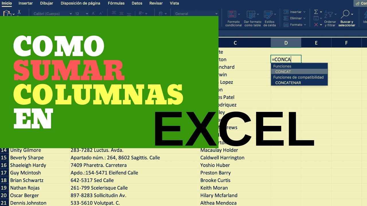 Como Sumar En Excel Varias Celdas Youtube 4417