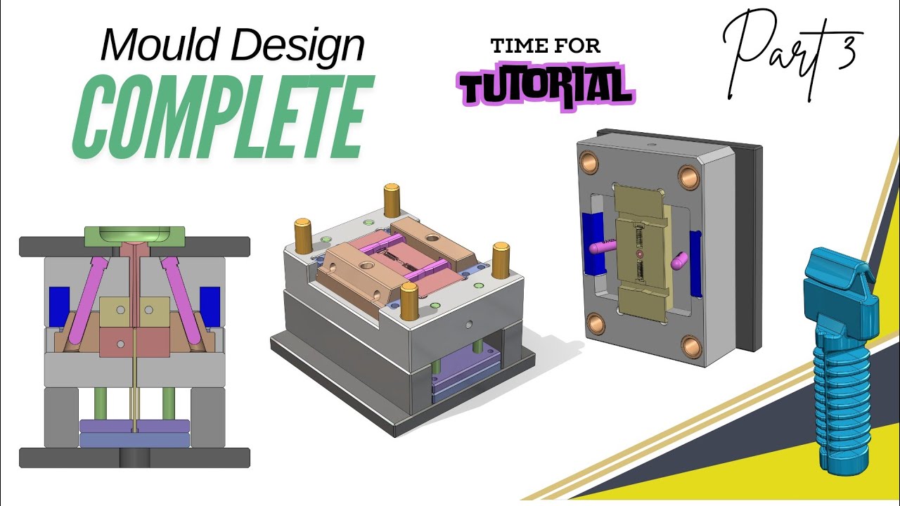 Complete mold design with Slider - YouTube