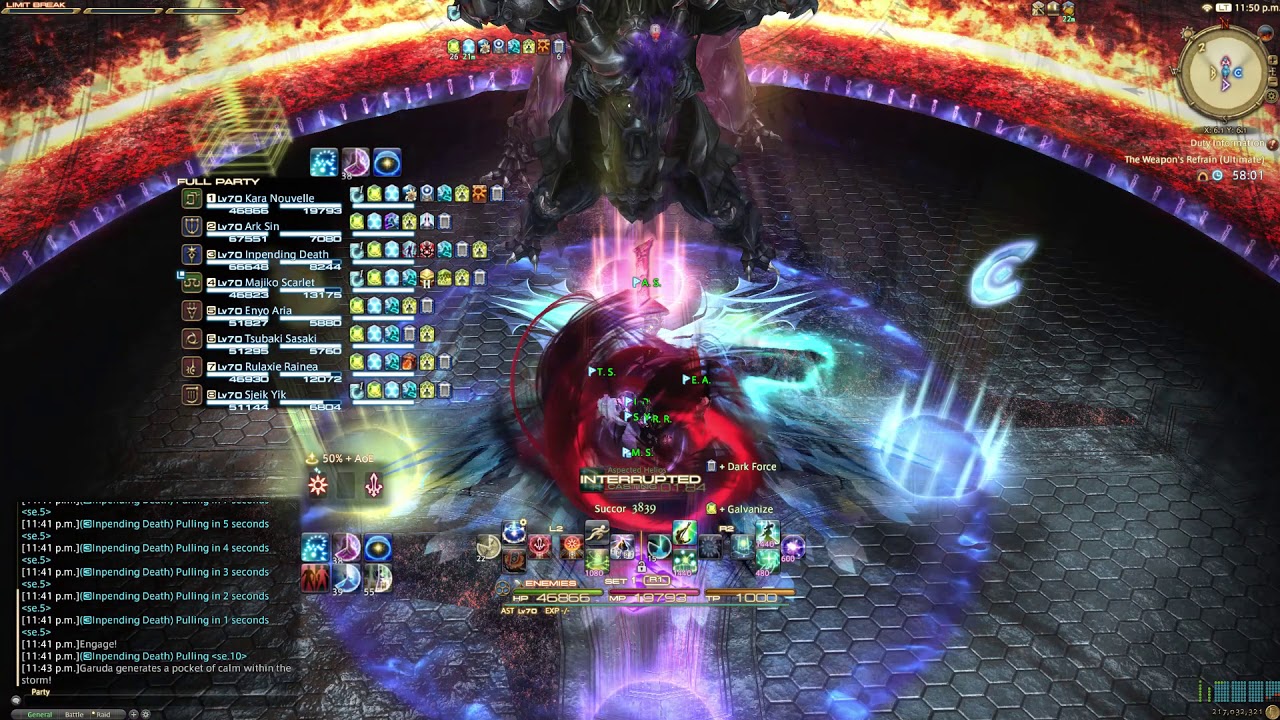 【FFXIV】 UWU / The Weapon's Refrain (Ultimate) AST PoV - YouTube