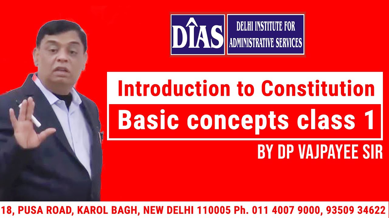 Introduction to Constitution : Basic concepts class 1 - YouTube