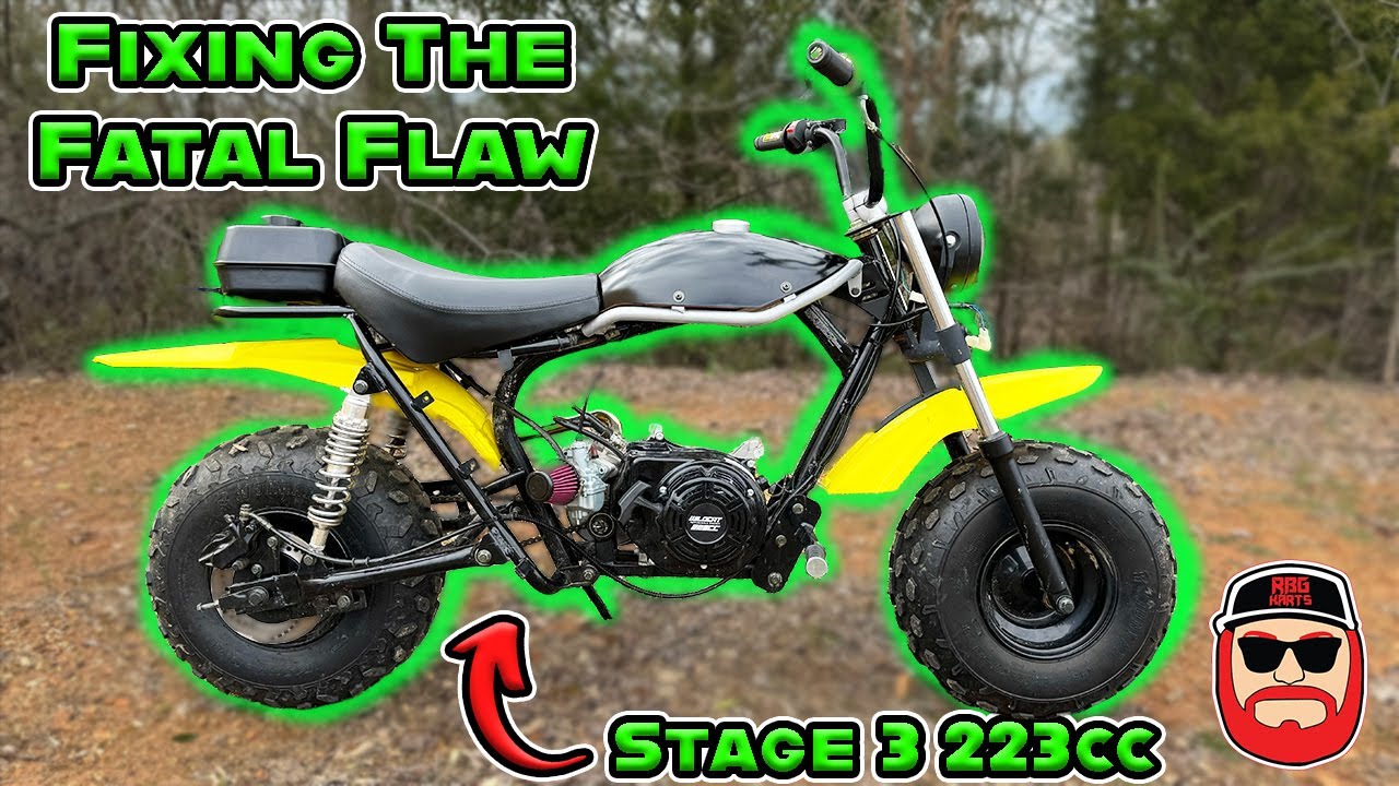 Stage 3 223cc Destroying Trail Master MB200 Frame ~ Bushing Fix - YouTube