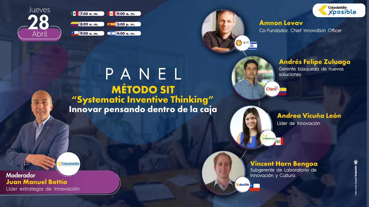Panel: metodología SIT - Systematic Inventive Thinking | Xposible ...