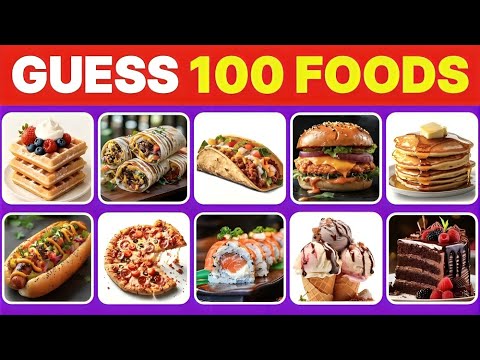 Guess The Food in 3 Seconds 🍔🍕🤔 | 100 Popular Foods and Meals - YouTube