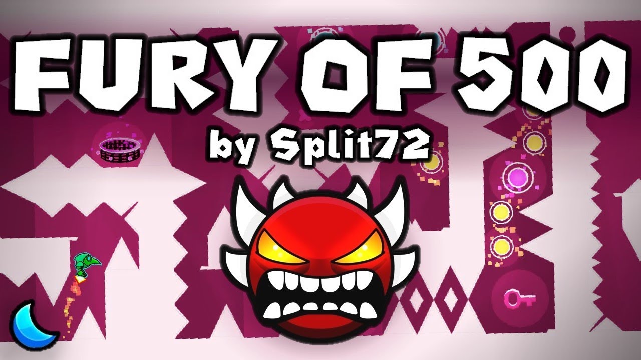 Geometry Dash: FURY OF 500 100% (Extreme Platformer Demon) (500th Demon ...
