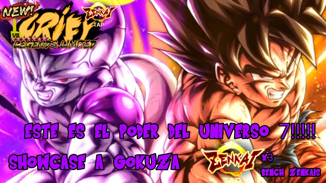 ESTE ES EL PODER DEL UNIVERSO 7!!!! SHOWCASE A GOKUZA con triple bench ...