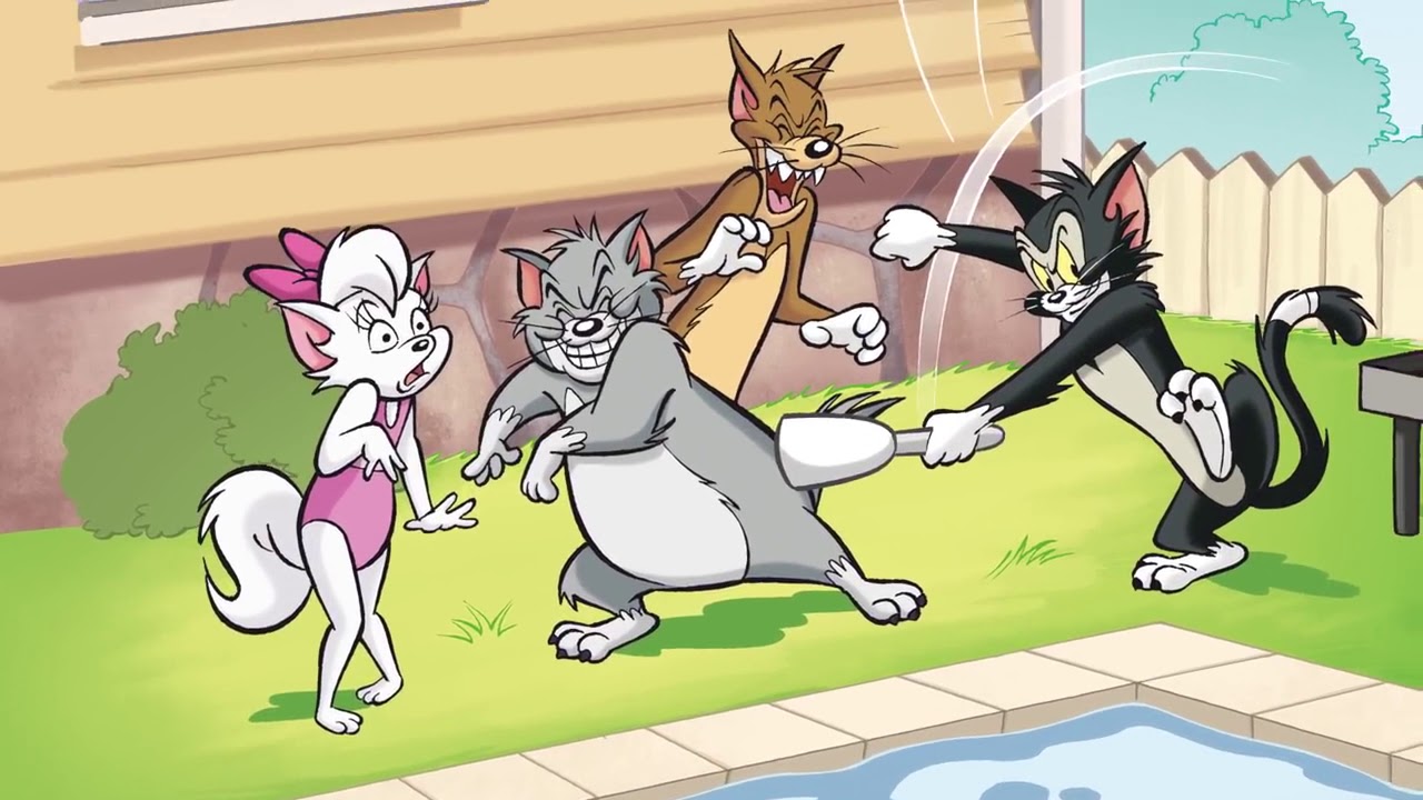 Tom and Jerry Storybook Tom's Pool Party CARTOON 90'S KIDZ - YouTube