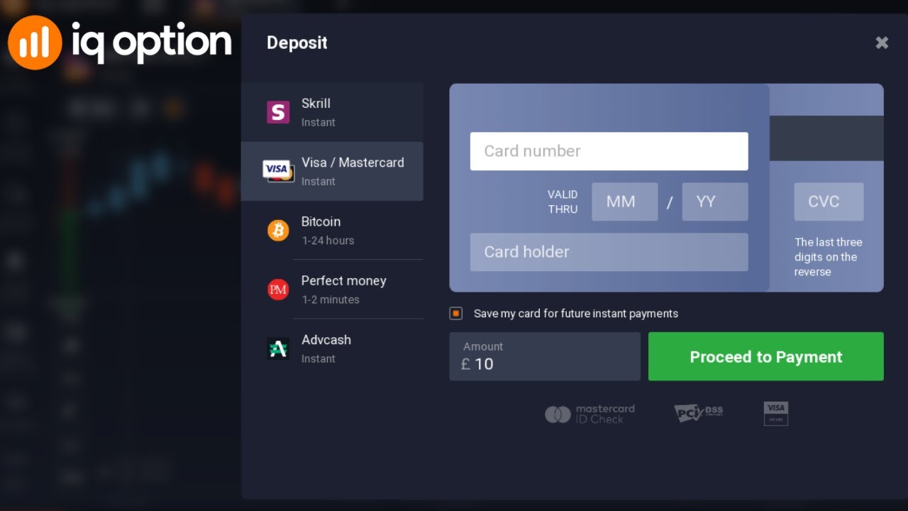 How To Deposit Money On IQ Option - YouTube