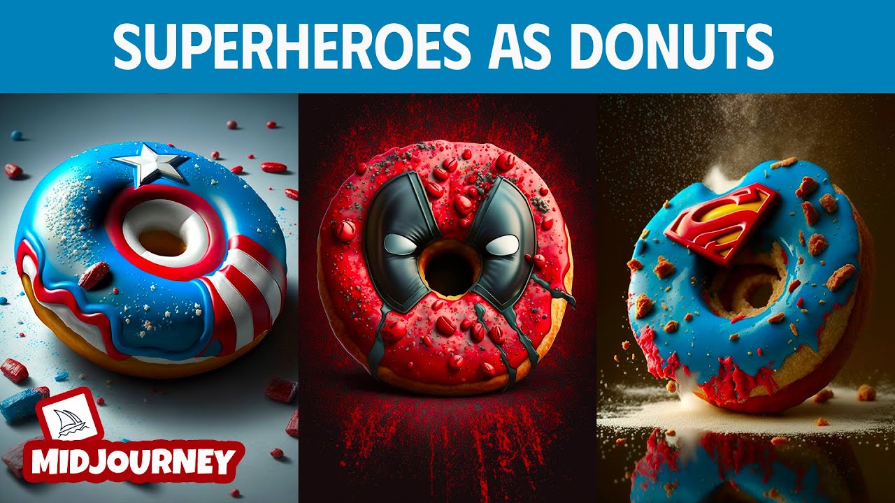 Superheroes As Donuts: Generated Art Using AI - YouTube