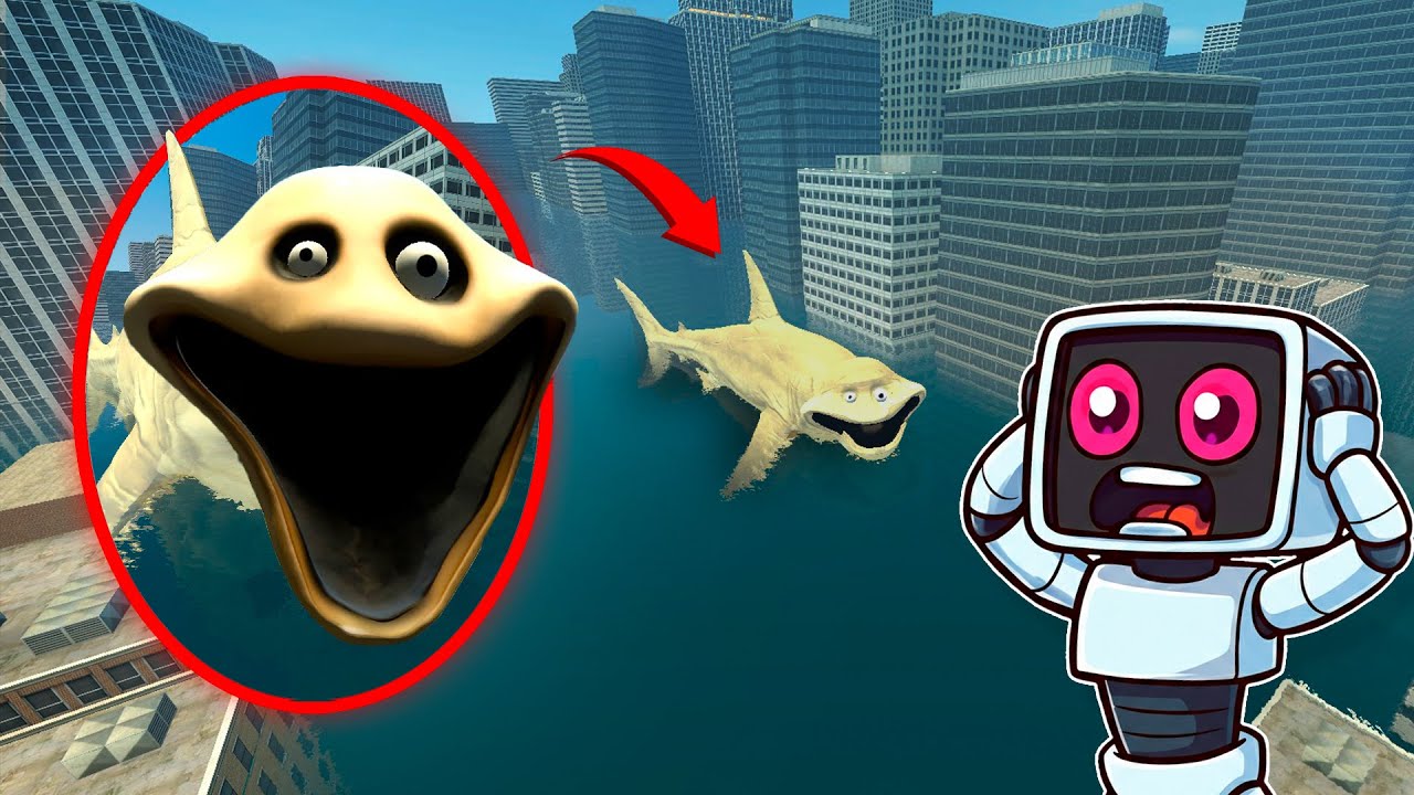 Un DRON Capta al GUSANO HAMBRIENTO MEGALODON en la Ciudad Inundada ...