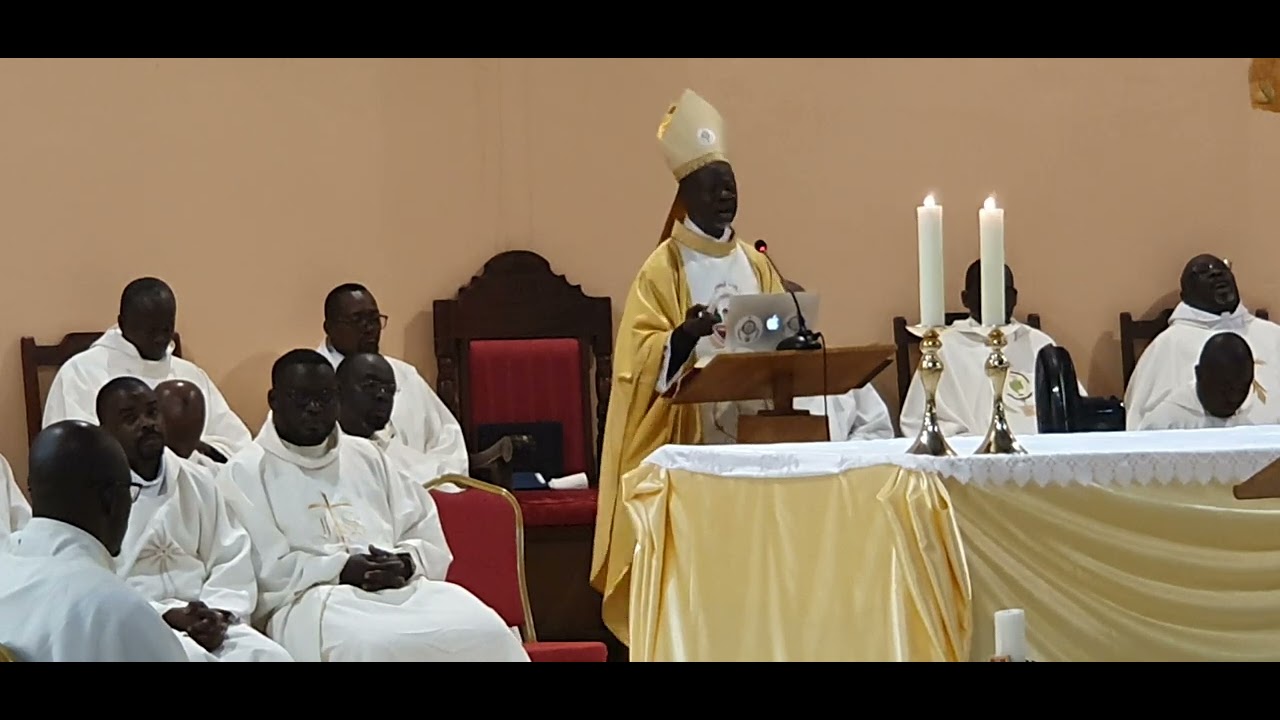 JNCDG MOUILA 2024, Messe d'ouverture : Homélie de Mgr Mathieu MADEGA ...