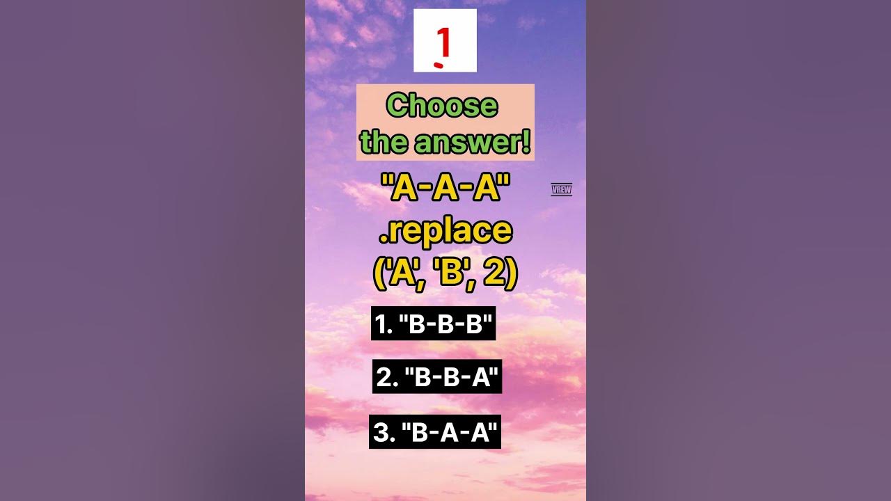 Python Replace Functionquiz Python Pythonprogramming Pythonforbeginners Pythontutorial