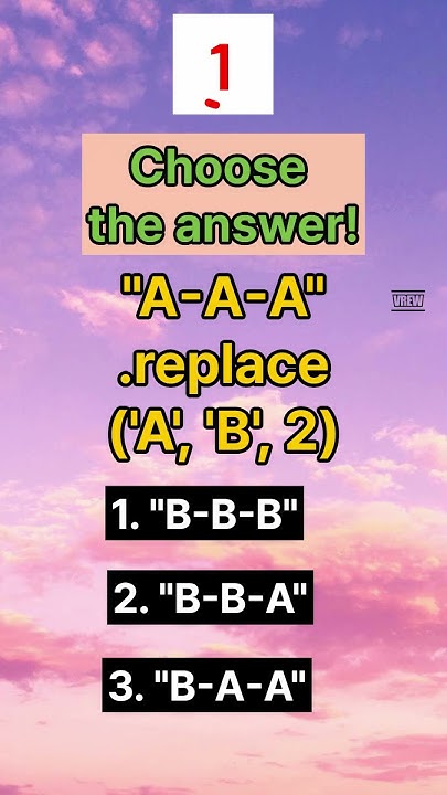 Python Replace Functionquiz Python Pythonprogramming Pythonforbeginners Pythontutorial