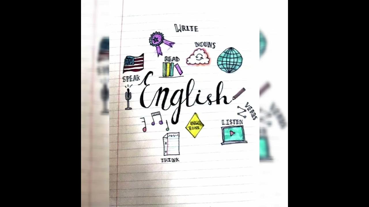 beautiful title page for notebook /title page /stylish writting - YouTube