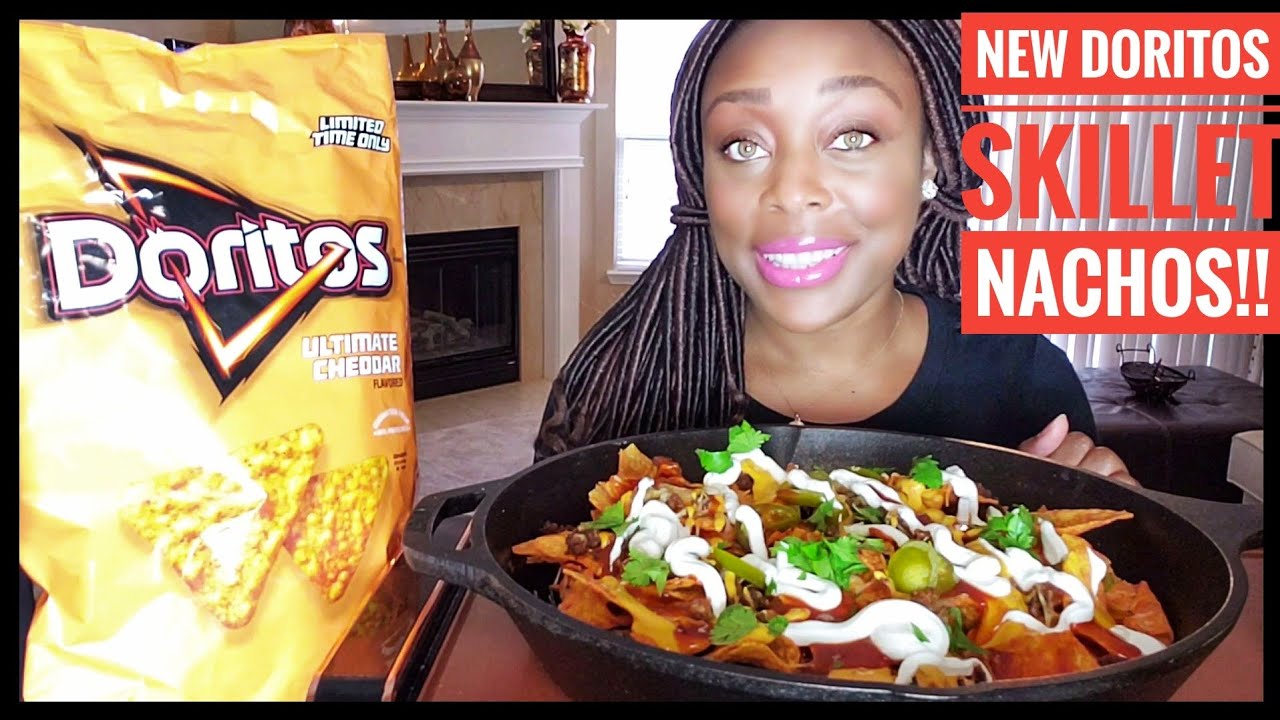 Loaded Skillet Nachos Mukbang!! - YouTube