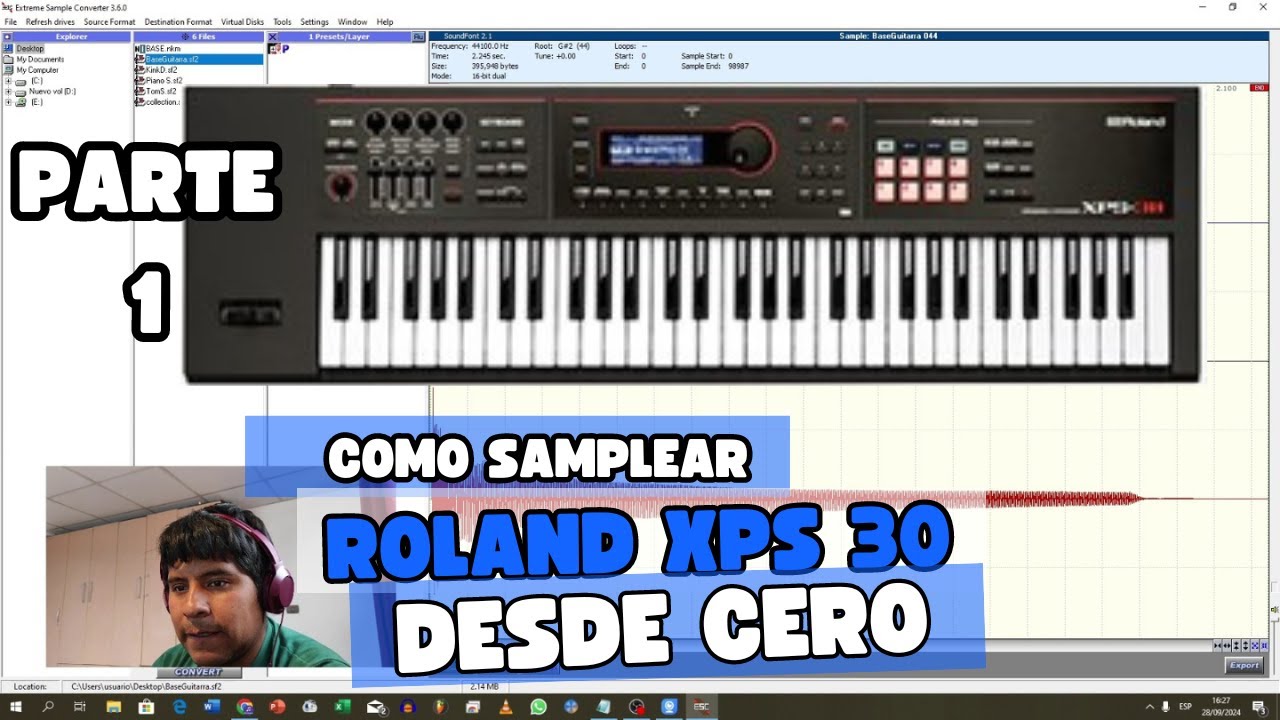 TUTORIAL Cargar Samples Wav Roland xps 30 PARTE 1 - YouTube