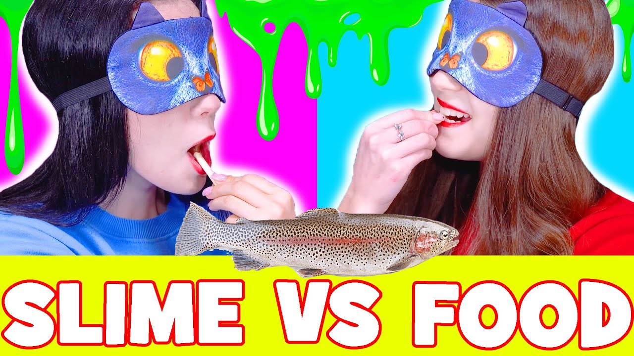 ASMR Slime VS Most Popular Food Challenges - YouTube