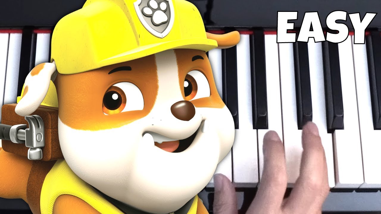 Rubble and Crew Theme Song - EASY Piano Tutorial - YouTube