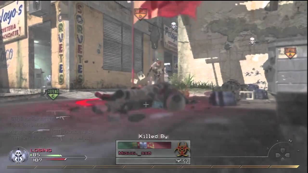 MW2 : Domination on Favela feat. Much-o Hot Rod love (gameplay ...