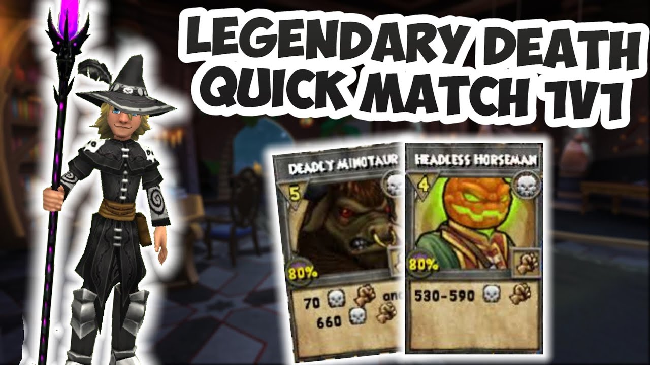 Wizard101: REMOVE ALL DECKATHALON DECKS!! | Legendary (60) Death PVP ...