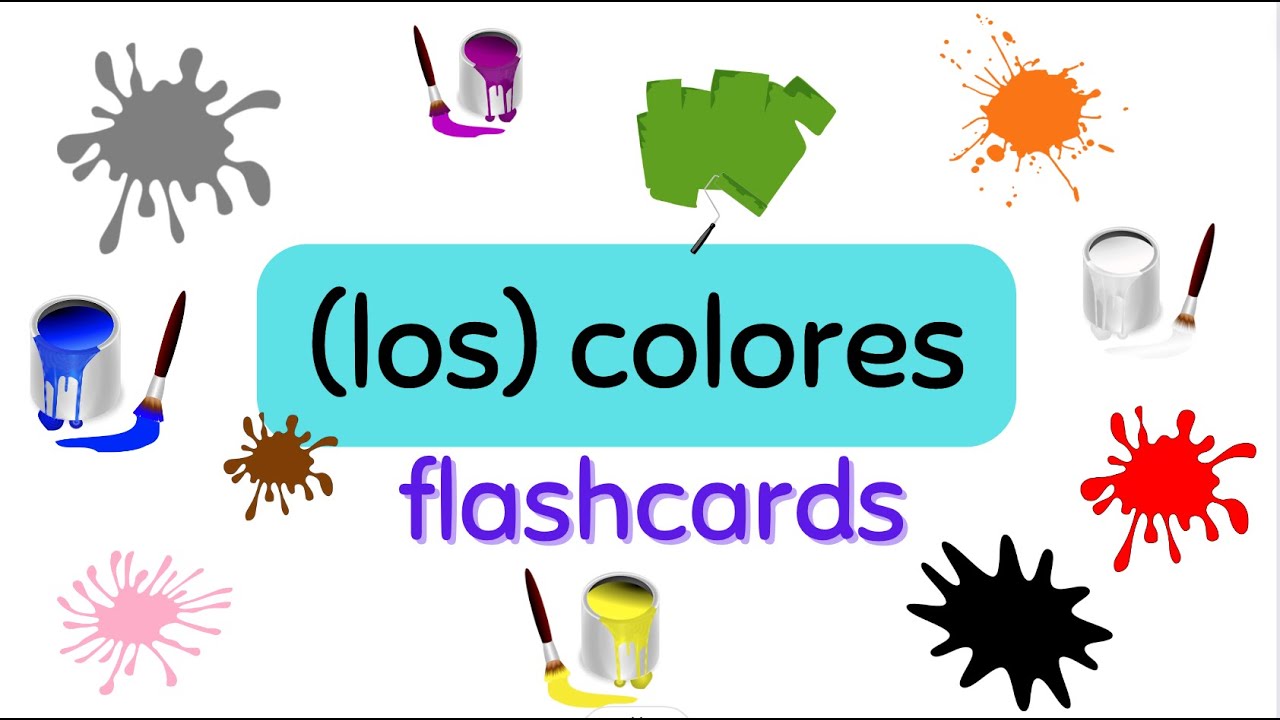 Spanish Colors | Flashcards | Los Colores | Colores en Español - YouTube