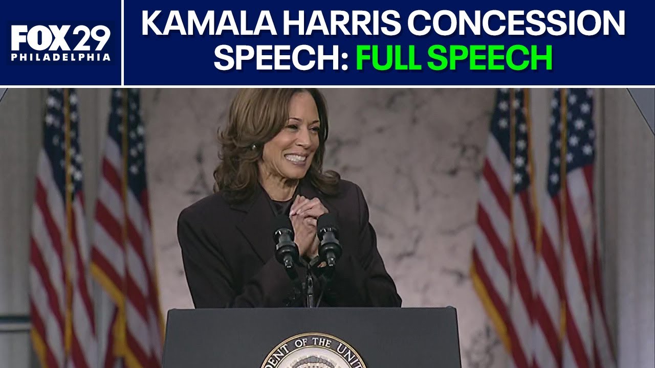Kamala Harris delivers concession speech in 2024 election: FULL SPEECH ...