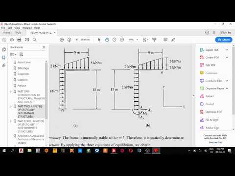 Analysis of a statically determinate structure using staad pro connect ...