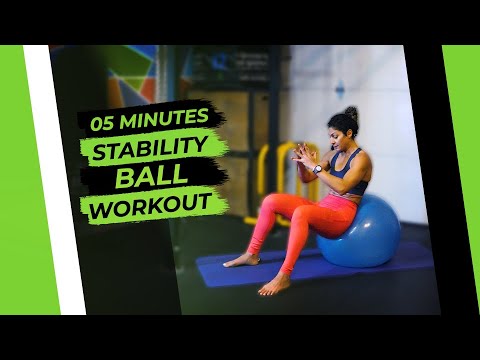5 Minute Stability Ball Workout - YouTube