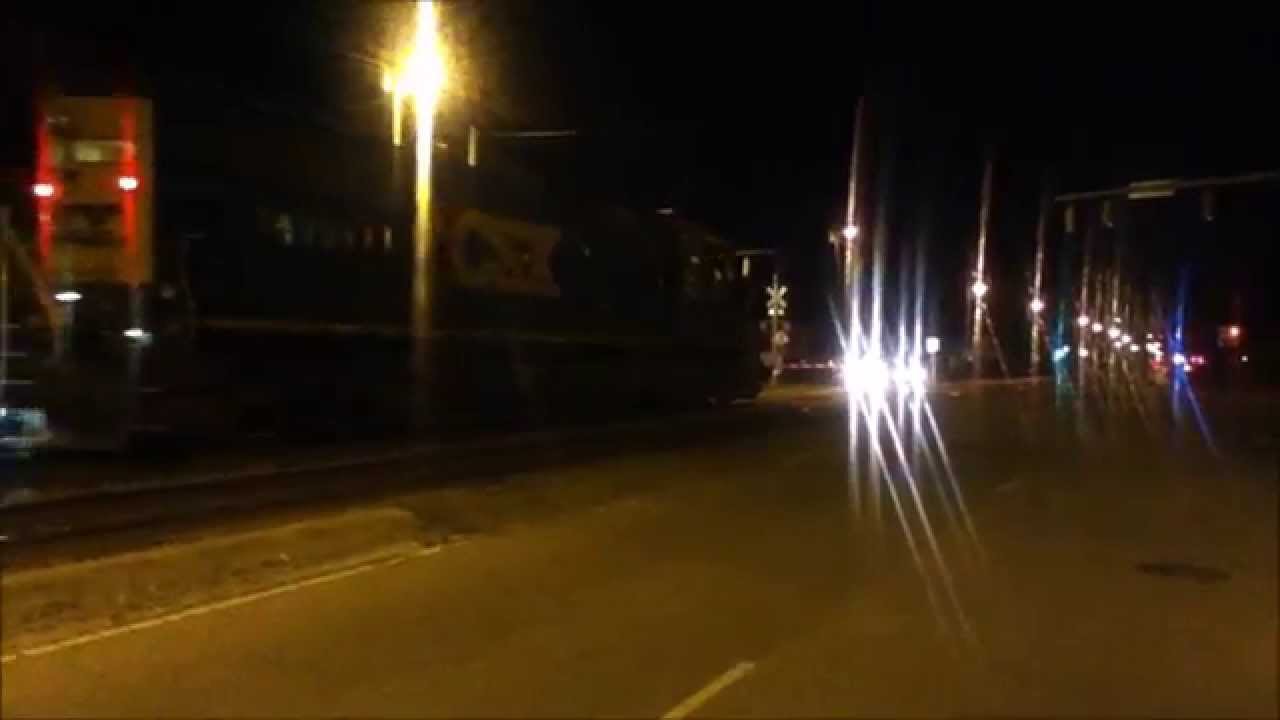 CSX 8714 & BNSF 5755,7397 Leads W-862 Military Train From Fort Bragg ...