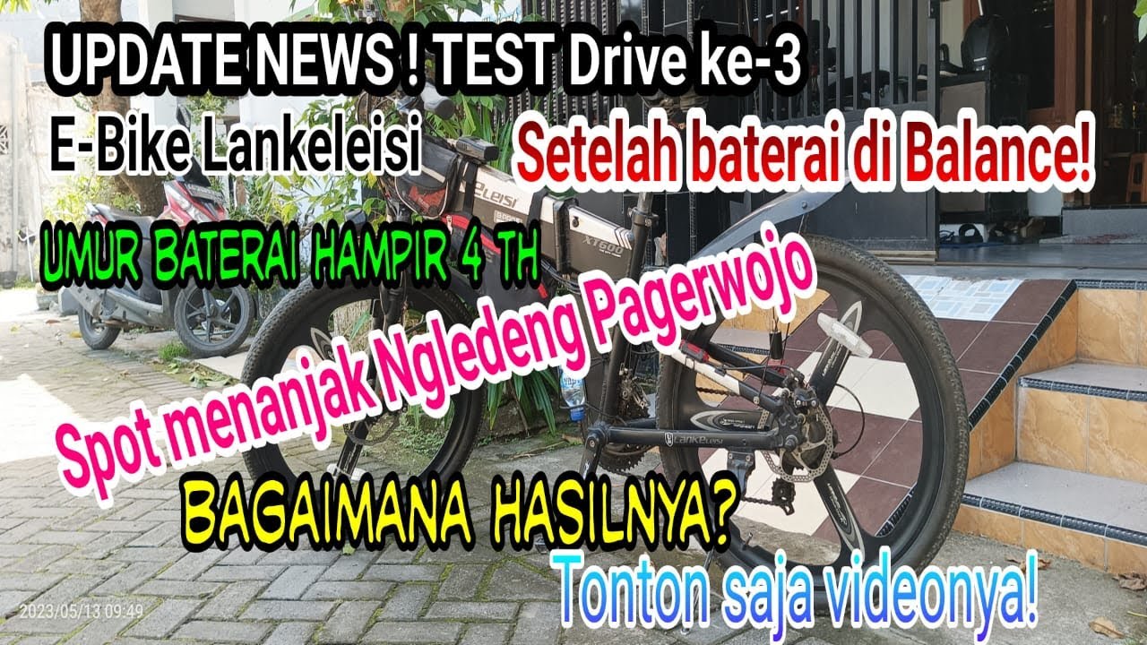 UPDATE NEWS ! TEST Baterai E-Bike Lankeleisi XT 600 yang dipakai 4 ...