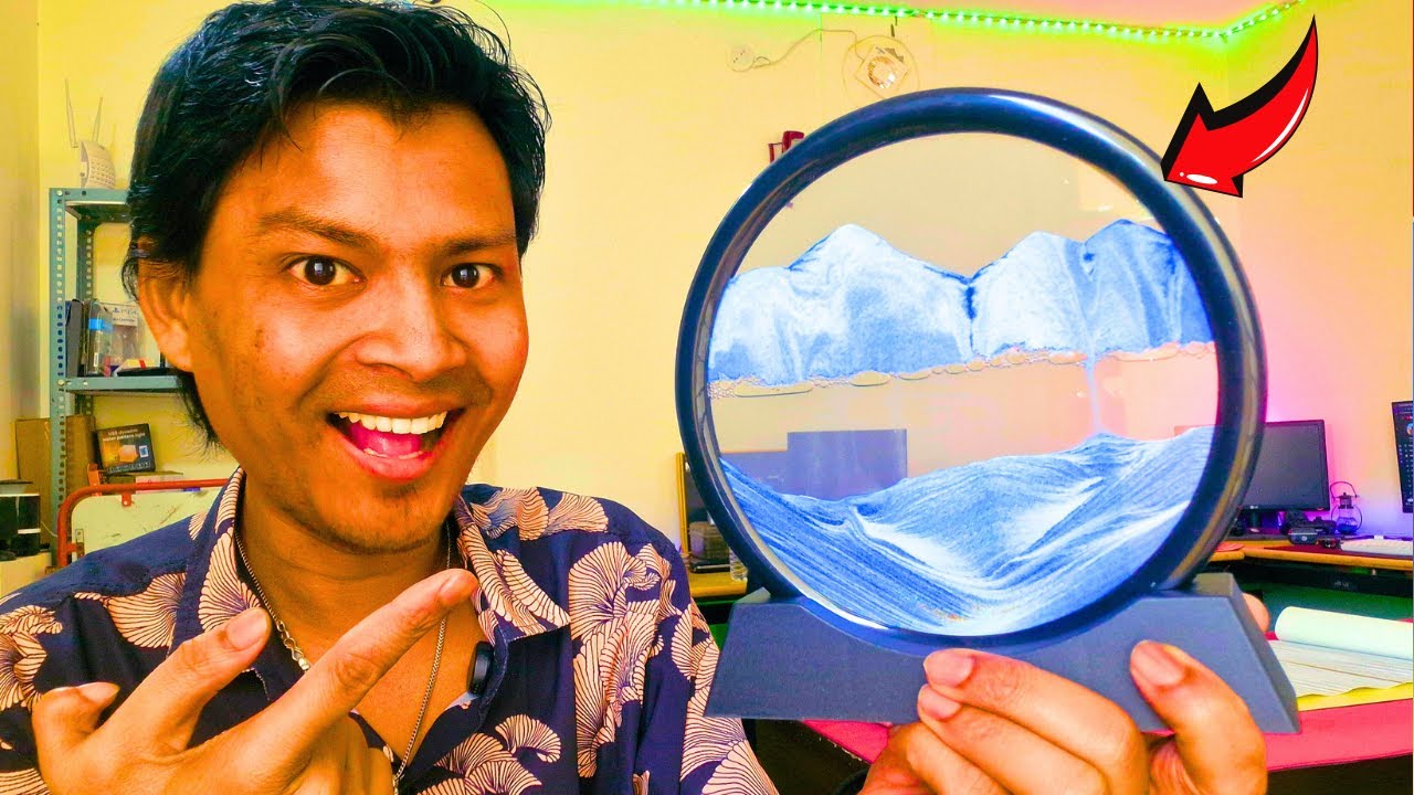 UNBOXING: 3D Dynamic Sand Art Liquid Motion, Moving Sand Art Picture ...