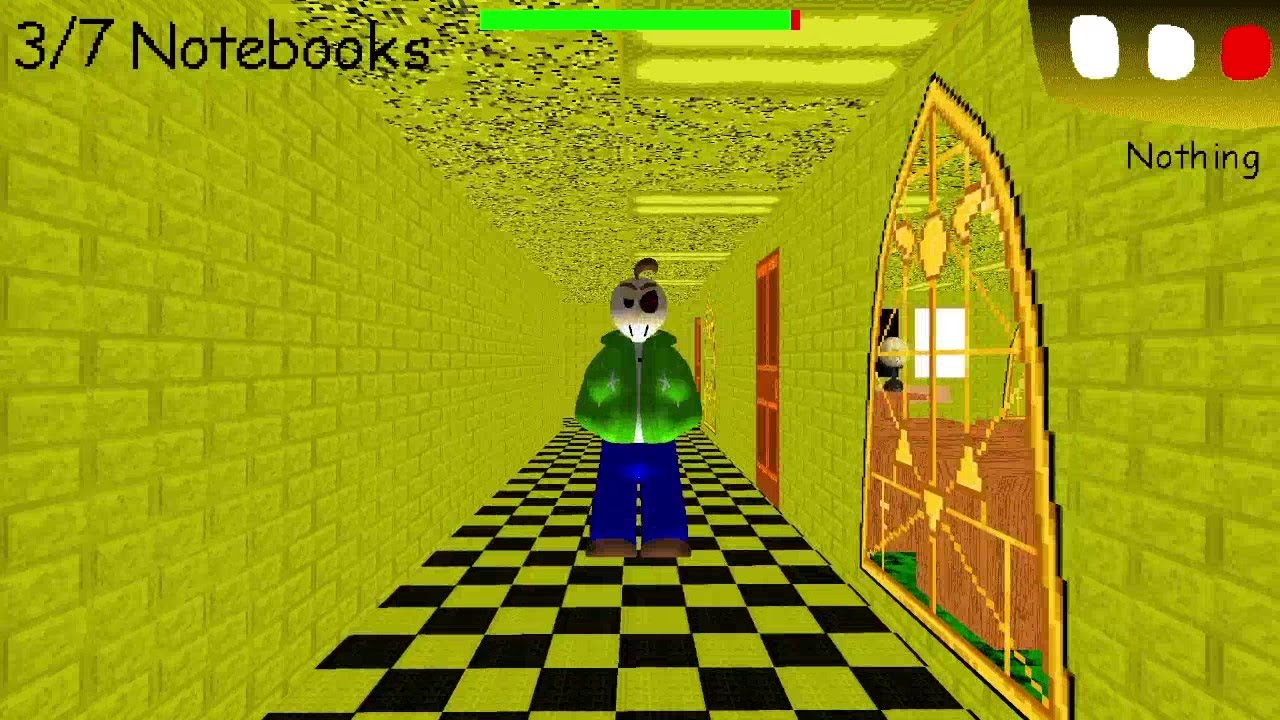 Baldi Turns Into Sans REMASTERED (Baldi V1.4.3 Mod) - YouTube