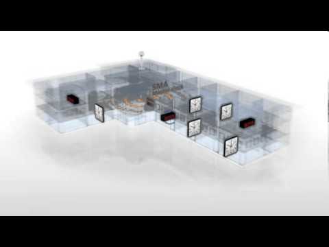 Sapling Wireless Clock System - Hebrew - YouTube