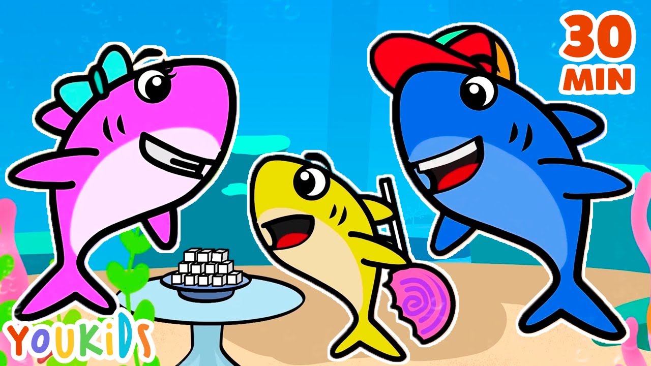 Johnny Johnny Yes Papa | Baby Shark Ver. | 30 MIN Compilation - YouTube