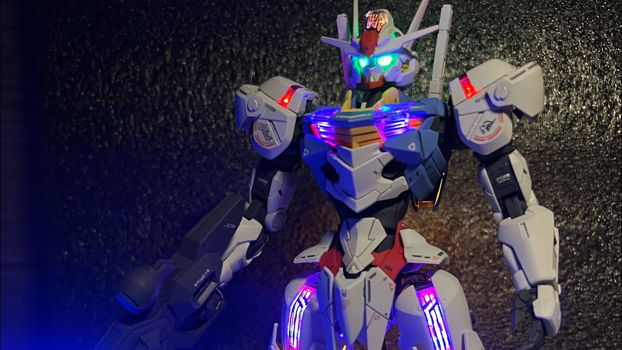 How to add led lighting to FM Aerial Gundam - YouTube