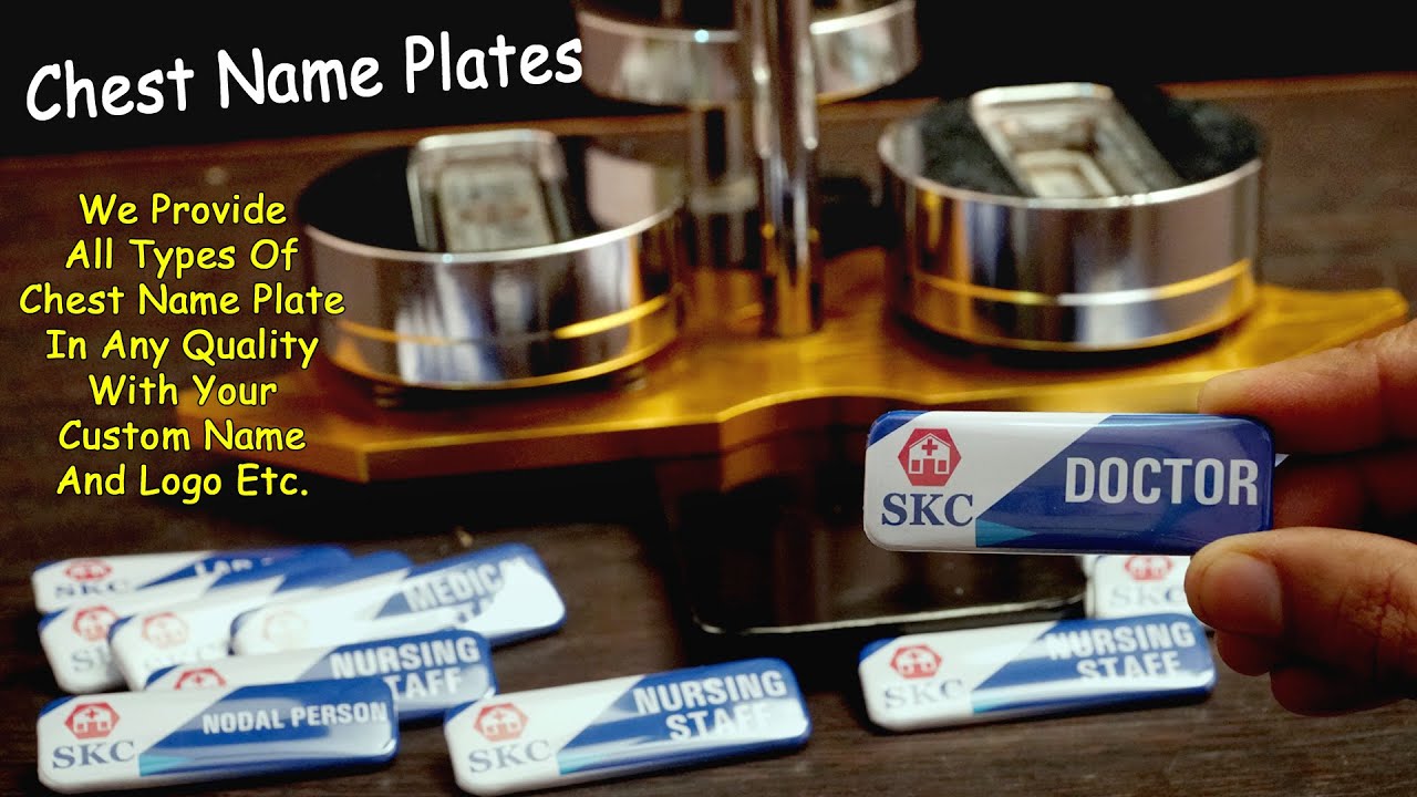 How to Make Name Tag l Chest Name Plate l Highest Quality Name Badge l ...