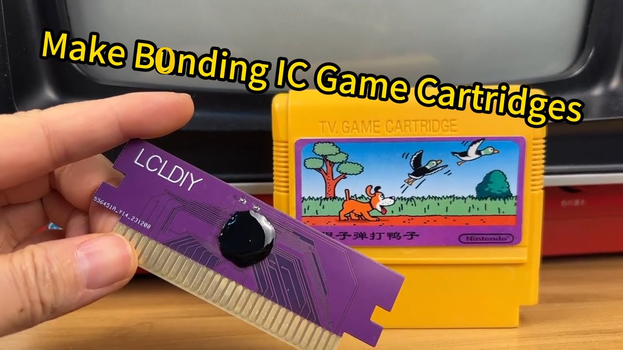 Make cheap Bonding IC NES Game Cartridges - YouTube