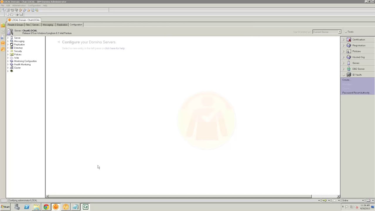 Lotus Domino Admin Training - Create ID Valut - YouTube
