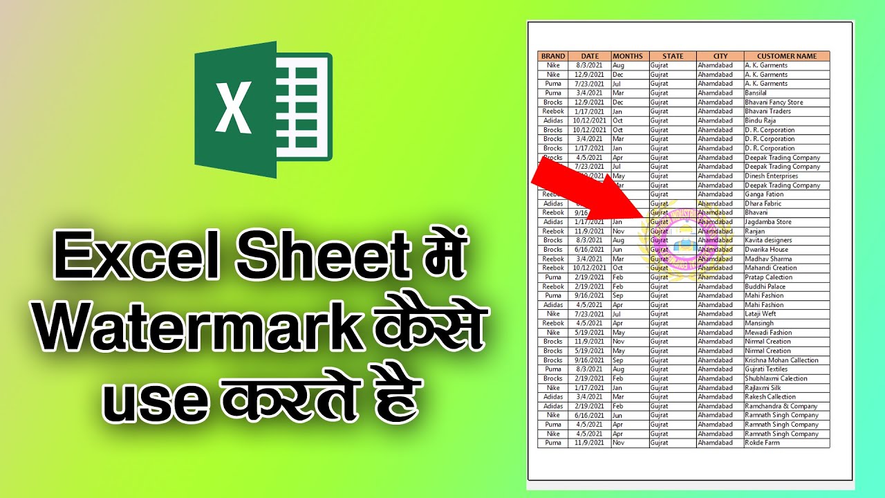 How to apply watermark in excel sheets. excel tip and trick, excel ...
