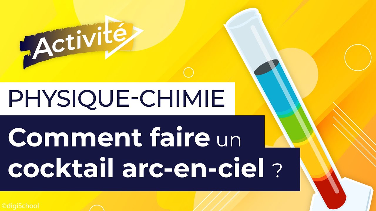 Expérience scientifique : réalise un cocktail arc-en-ciel | Physique ...