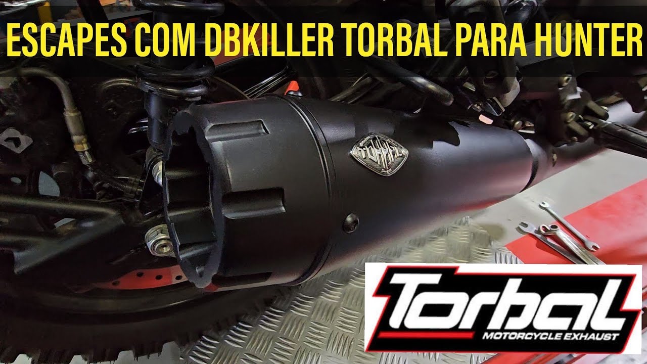 Escapamentos Torbal com Dbkiller para a Royal Enfield Hunter - YouTube