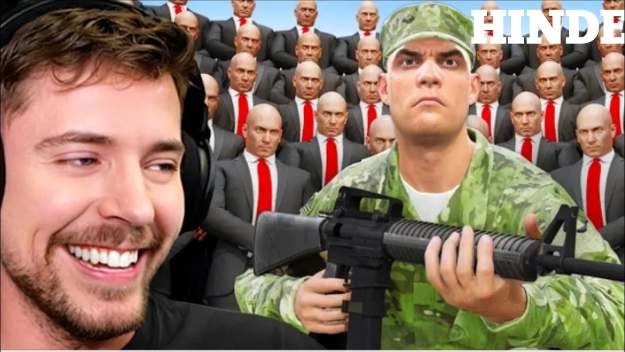 100 Assassins Vs 10 Real Soldiers in Hindi | Mr beast Hinde | Mr beast ...