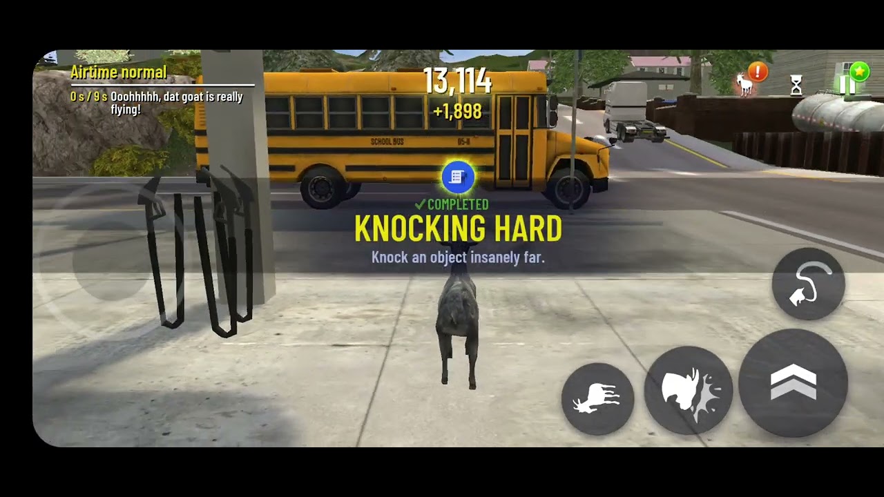 Tutorial Goat Simulator Gameplay | Funny Goat Action Jumping From High ...