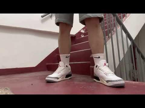 My New AJ3 White Cement Stomp Cigarette